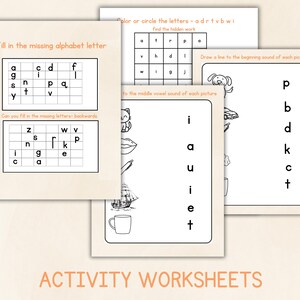 Alphabet Tracing Worksheet for Pre-k Thru First Grade Handwriting ...