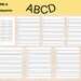 Sight Word Alphabet and Numbers Vowels With Tracing Worksheet for Pre-k ...