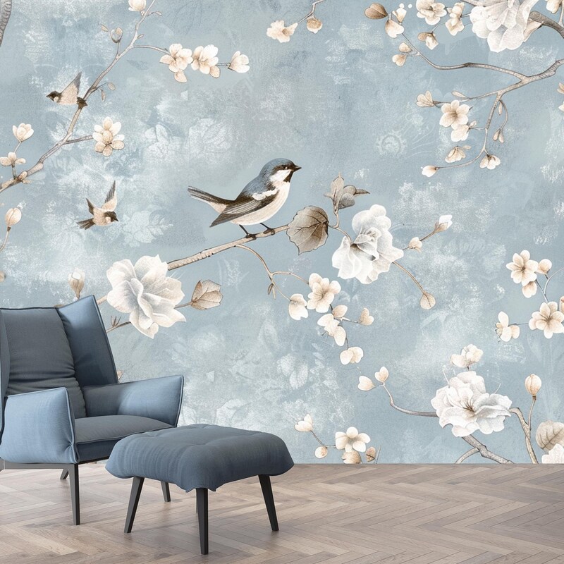 Bird Wall Mural - Etsy