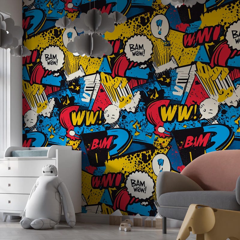 Pop Art Wallpaper - Etsy