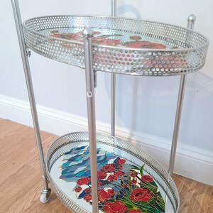 Stained Glass Drinks Trolley.two Mirrors Shelf Trolley. Poppy Designs ...