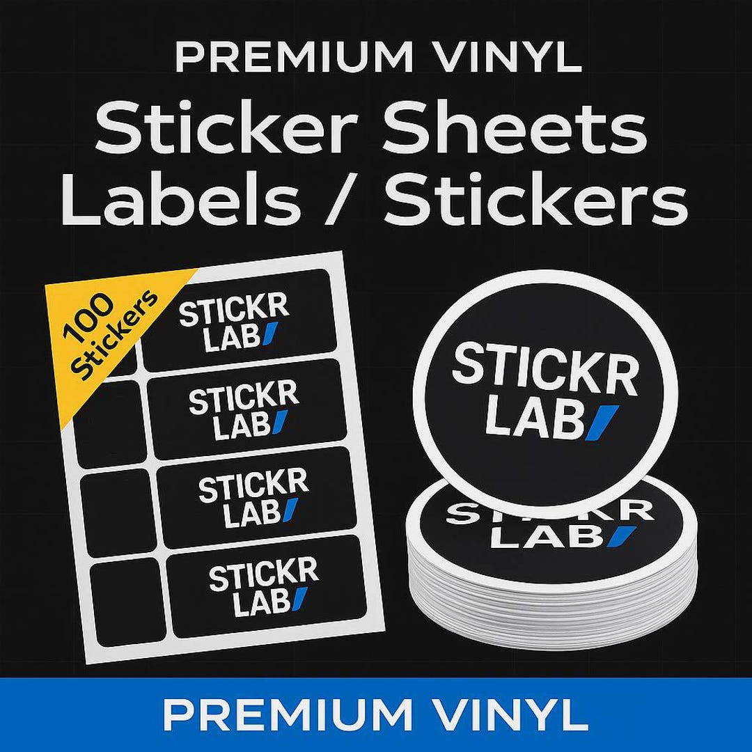 Custom Waterproof Stickers & Labels: Die Cut, Kiss Cut, Matte or Gloss ...
