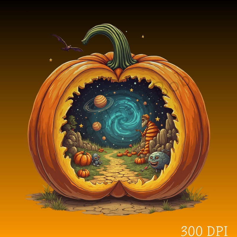 Pumpkin Stencil Alien - Etsy