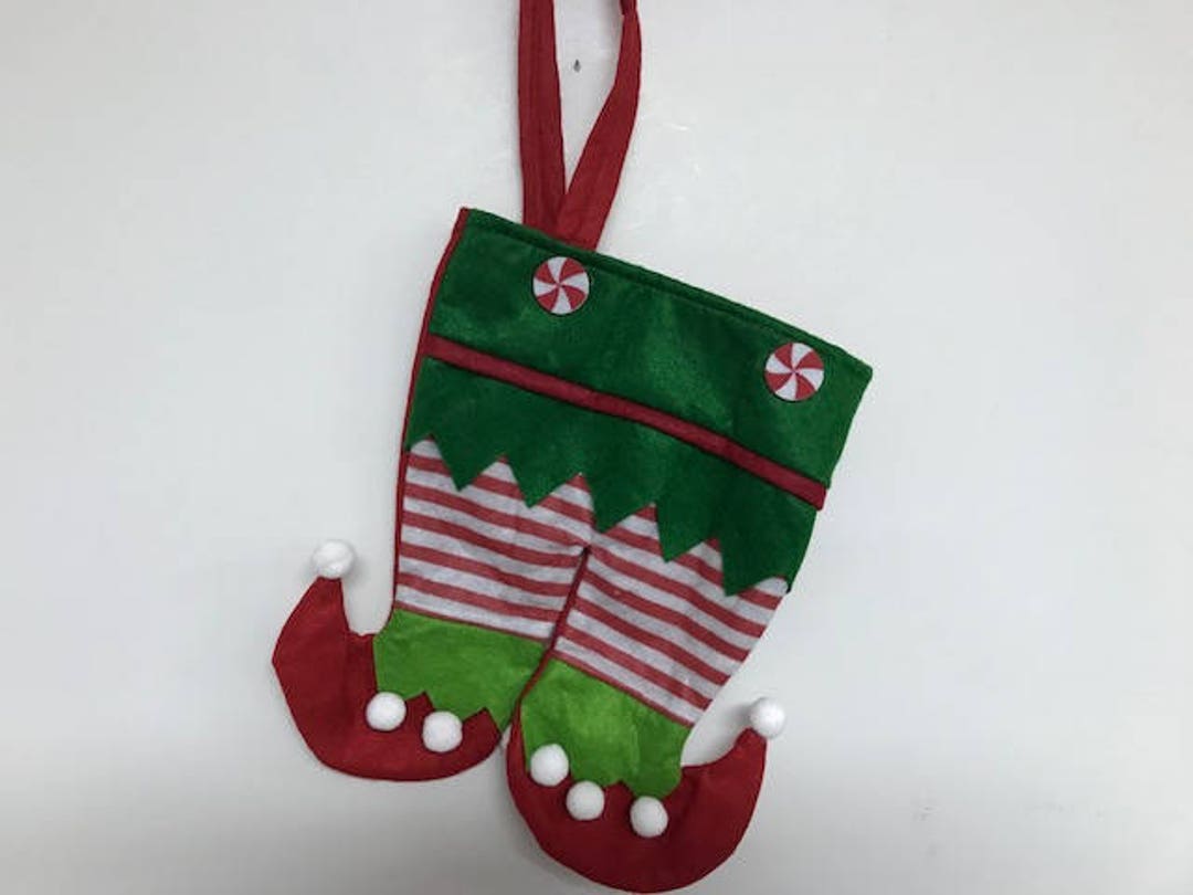 Personalized Elf Pants Christmas Stockings Mini Size Red Stripe - Etsy