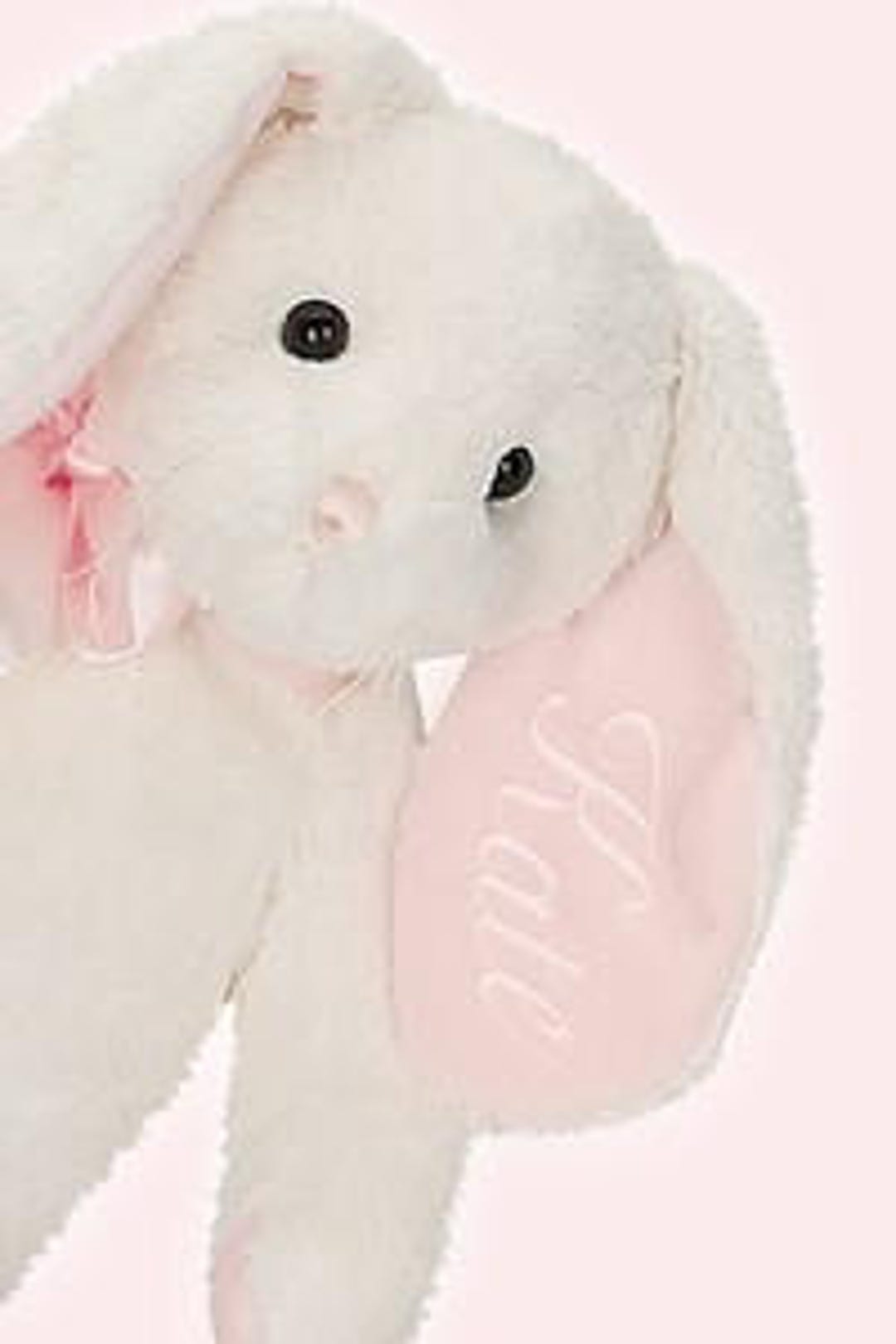 Personalized Pink Bunny - Etsy