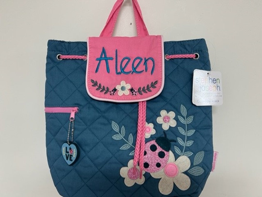Personalized Quilted Stephen Joseph Ladybug Backpack NEW DESIGN - Etsy