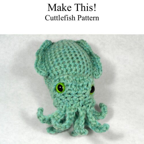 Cuttlefish W/ Tentacles Realistic Amigurumi Crochet Pattern - Etsy