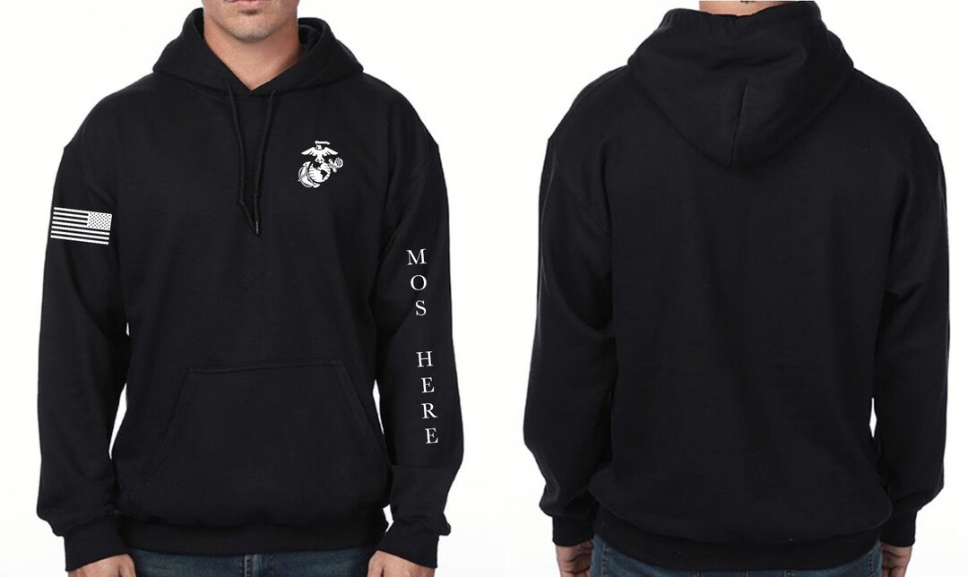 USMC Hoodie With Custom MOS/ Military Occupational Specialty - Etsy