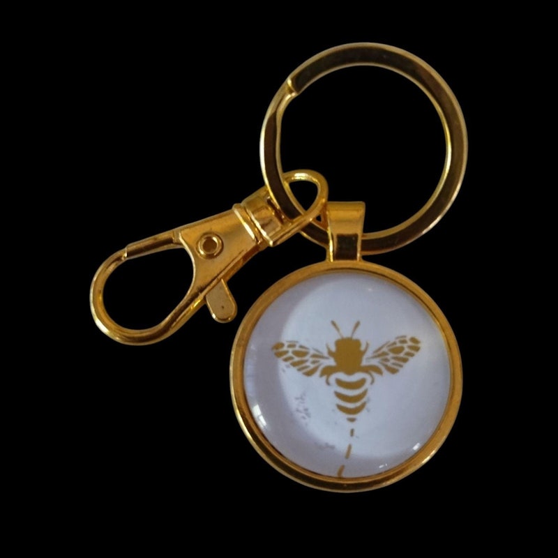 Bumble Bee Keychain - Etsy