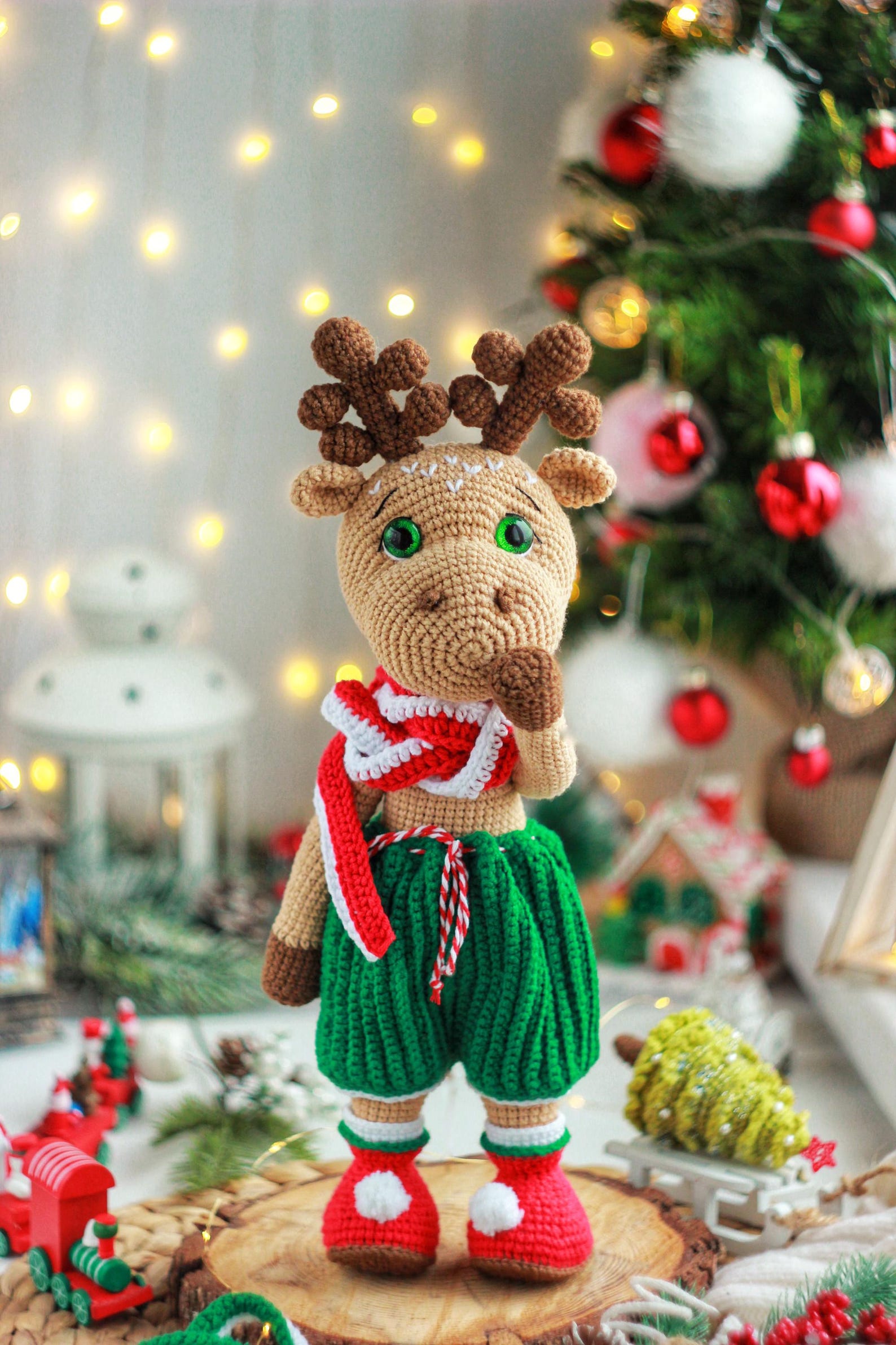 ELK Crochet Pattern Christmas Deer Reindeer Elk PDF Animals English ...