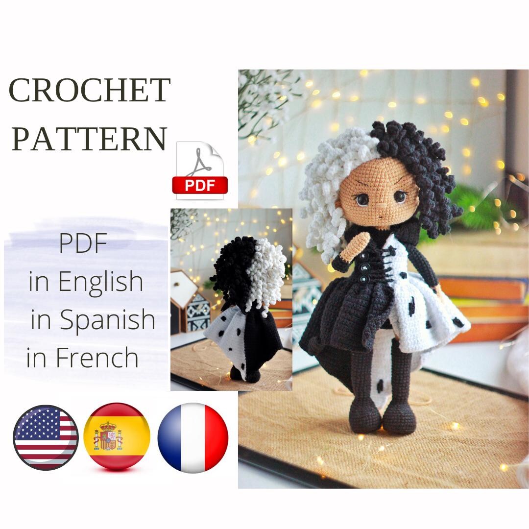 Cruel Amigurumi Doll Crochet Pattern Doll PDF English Amigurumi ...
