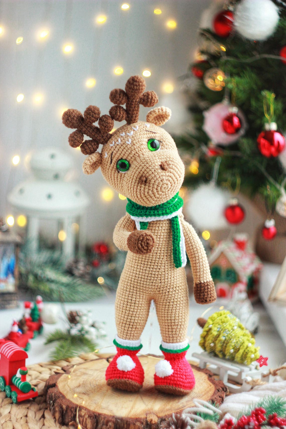 ELK Crochet Pattern Christmas Deer Reindeer Elk PDF Animals English ...