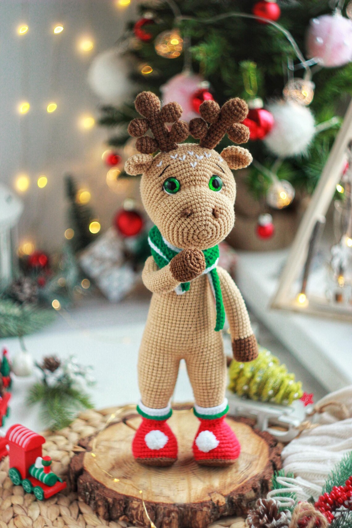 ELK Crochet Pattern Christmas Deer Reindeer Elk PDF Animals English ...