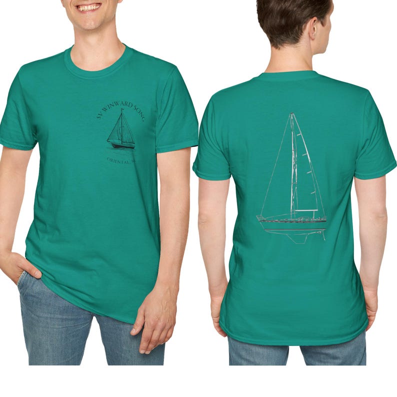 Custom Boat Shirt, Unisex Sailboat Tshirt, Gift for Boat Owner, Boat ...