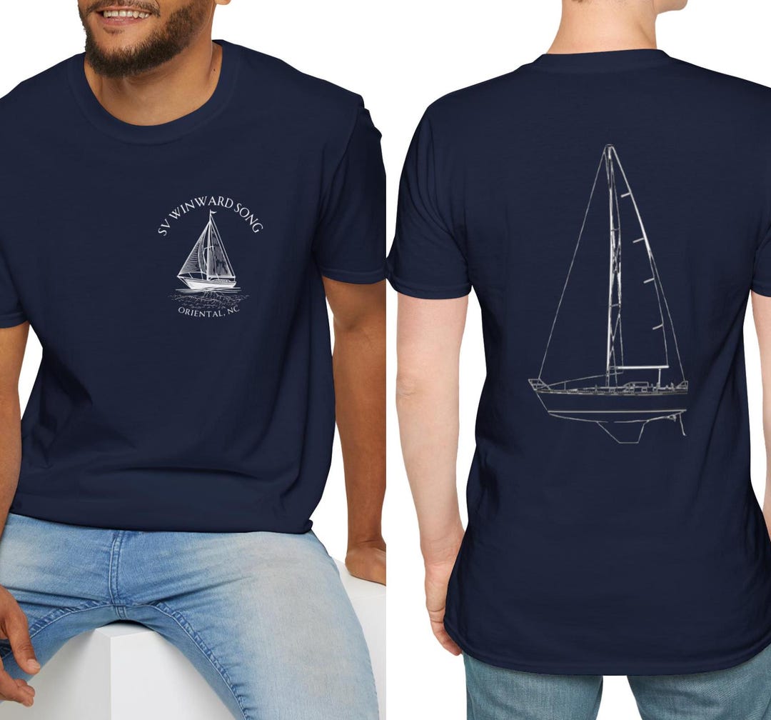 Custom Boat Shirt, Unisex Sailboat Tshirt, Gift for Boat Owner, Boat ...