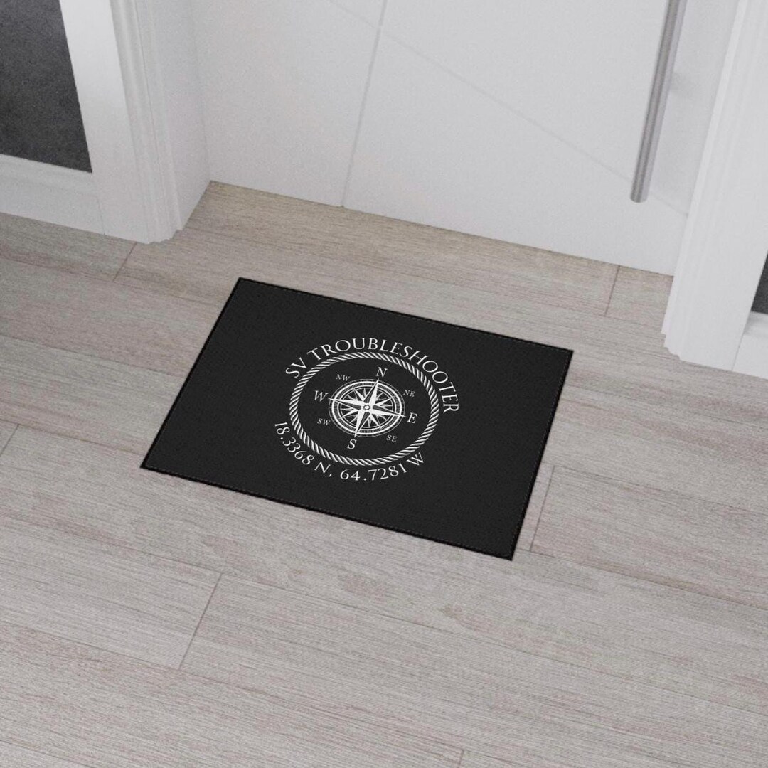 Custom Welcome Mat, Personalized Boat Mat, Boat Accessories, Lake House ...