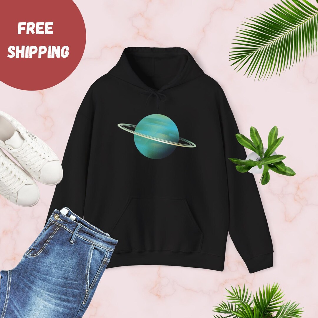Ringed Planet Hoodie, Space Nebula Sweatshirt, Galaxy Universe Hooded ...