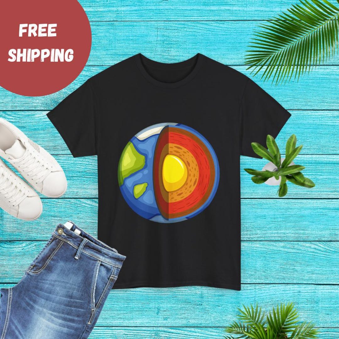 Layers of the Earth T-shirt, Geology Gift, Earth Science Shirt, Unisex ...