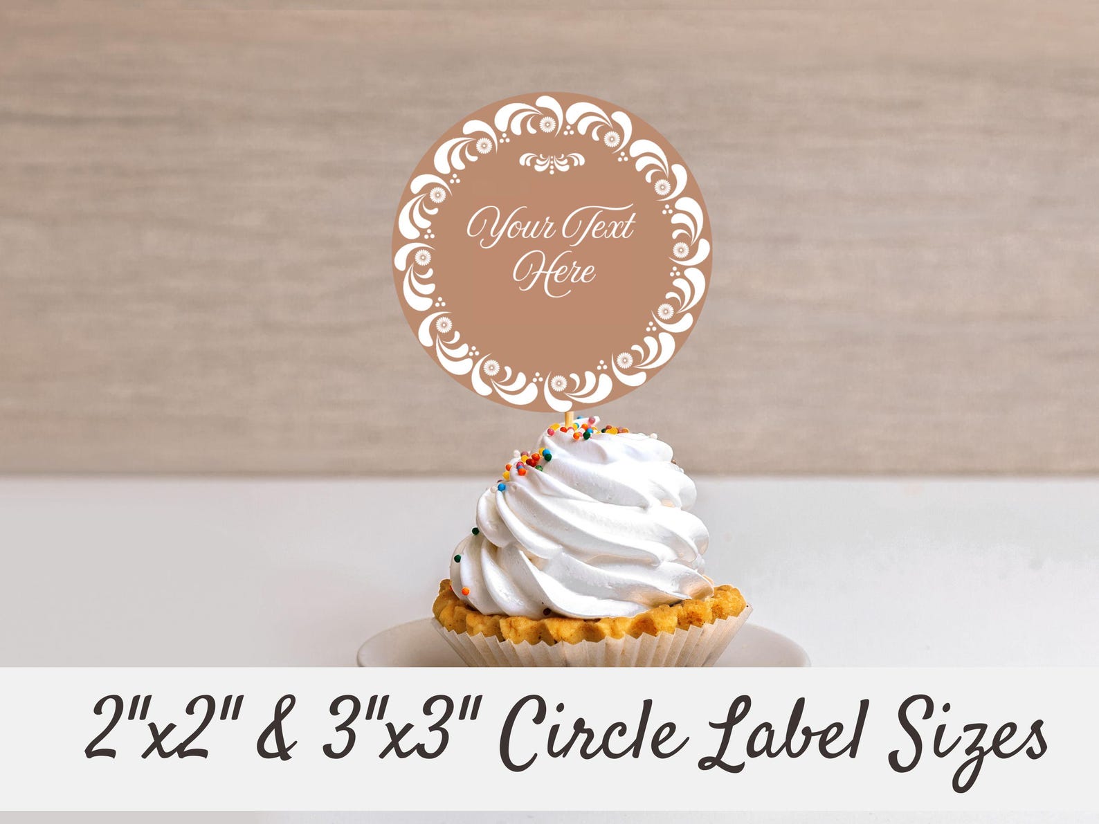 Mexican Talavera Label Template, Printable Party Favor, Circle Tags ...