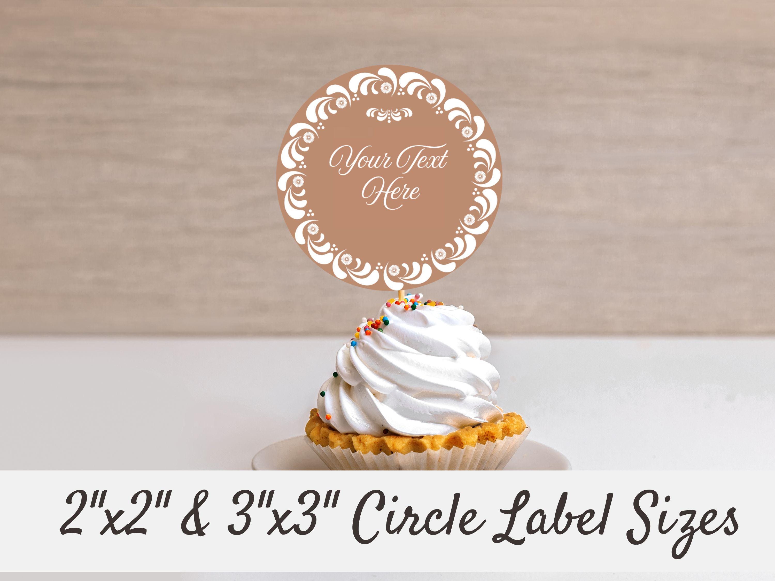 Mexican Talavera Label Template, Printable Party Favor, Circle Tags ...