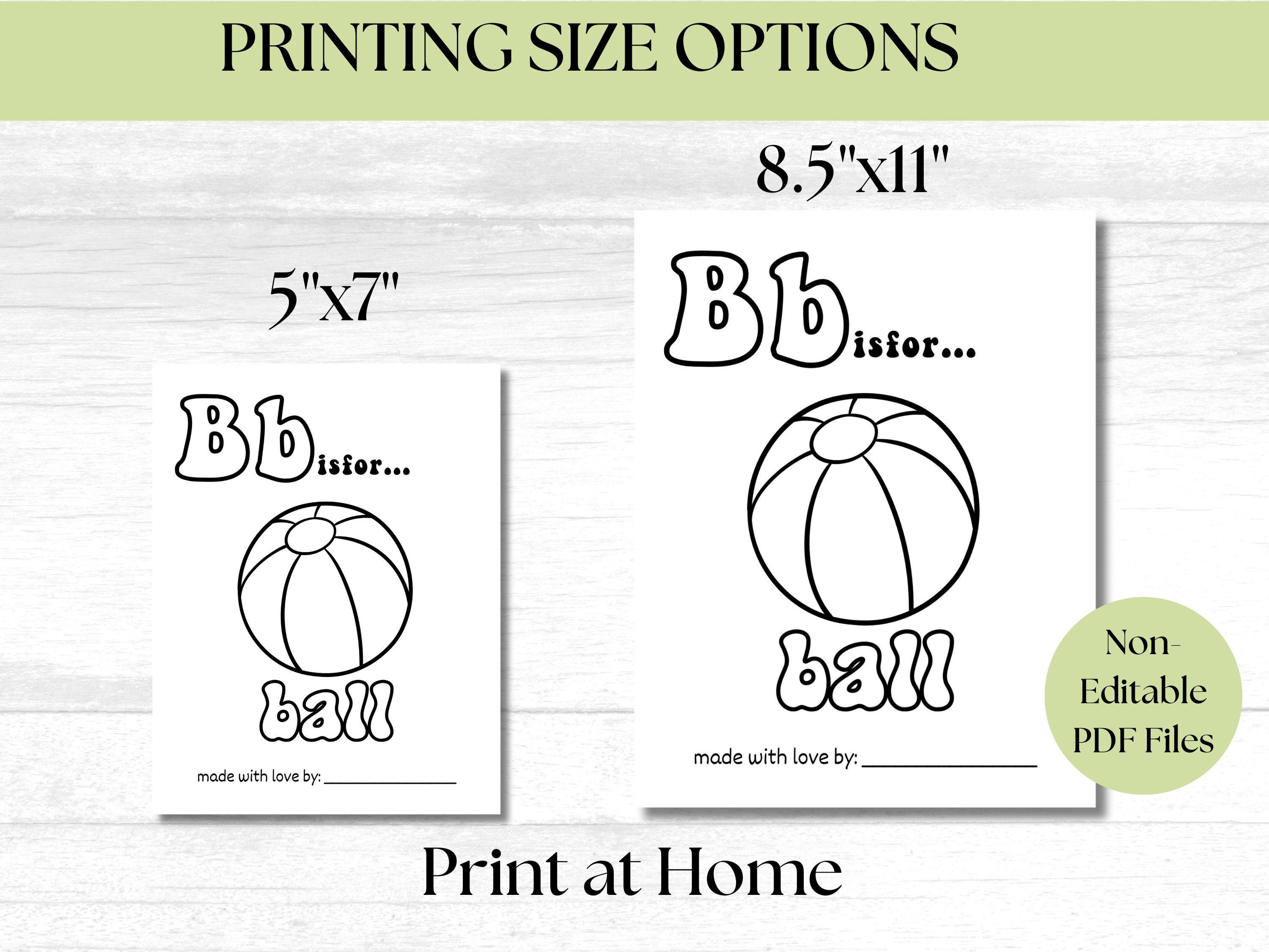 Baby's First ABC 123 Book, Baby Shower Activity, Printable Alphabet ...