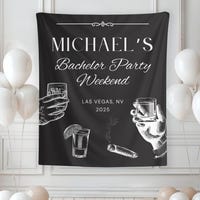 Custom Bachelor Party Sign for Photo Backdrop Personalized Groom Banner ...