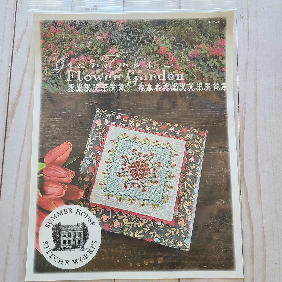Grandma's Flower Garden Cross Stitch Pattern by Summer House - Etsy