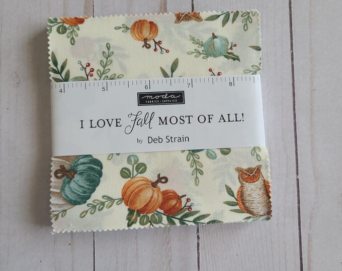 I Love Fall Most Charm Pack 42 Pieces Deb Strain for Moda - Etsy