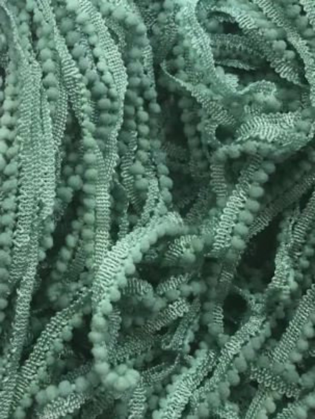 Lady Dot Creates Hand-dyed Pom Poms Trim 2 Yards Ocala Blue Color - Etsy