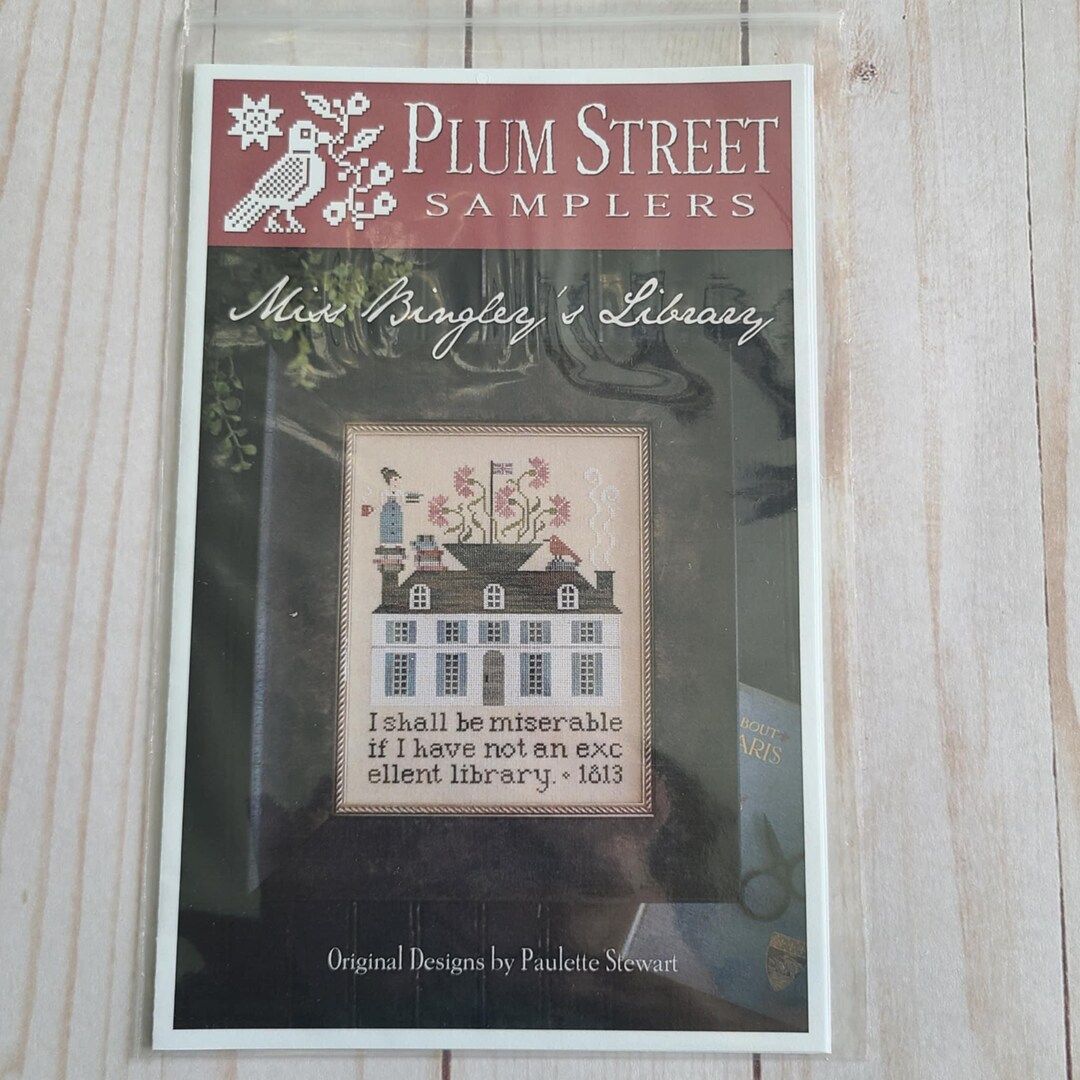 Miss Bingley's Library Cross Stitch Chart From Plum Street Samplers - Etsy