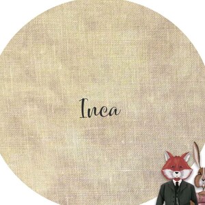 Fox and Rabbit Hand Dyed Linen Inca 40 Count Linen Fat Quarter - Etsy