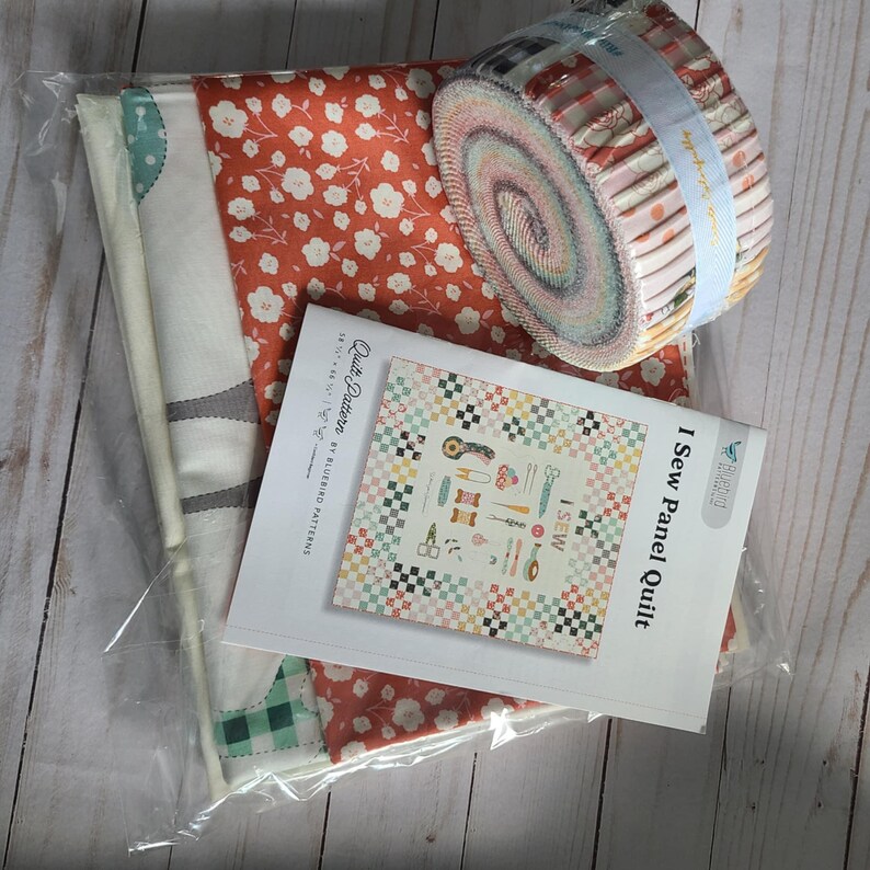 I Sew Panel Quilt Kit the Fabric Featured is Sunsetridge by Minki Kim ...