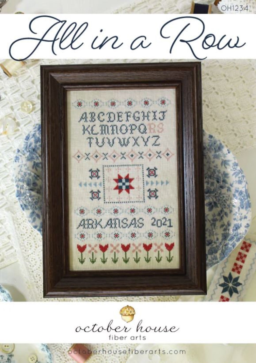 All in a Row October House Fiber Arts Cross Stitch Pattern - Etsy