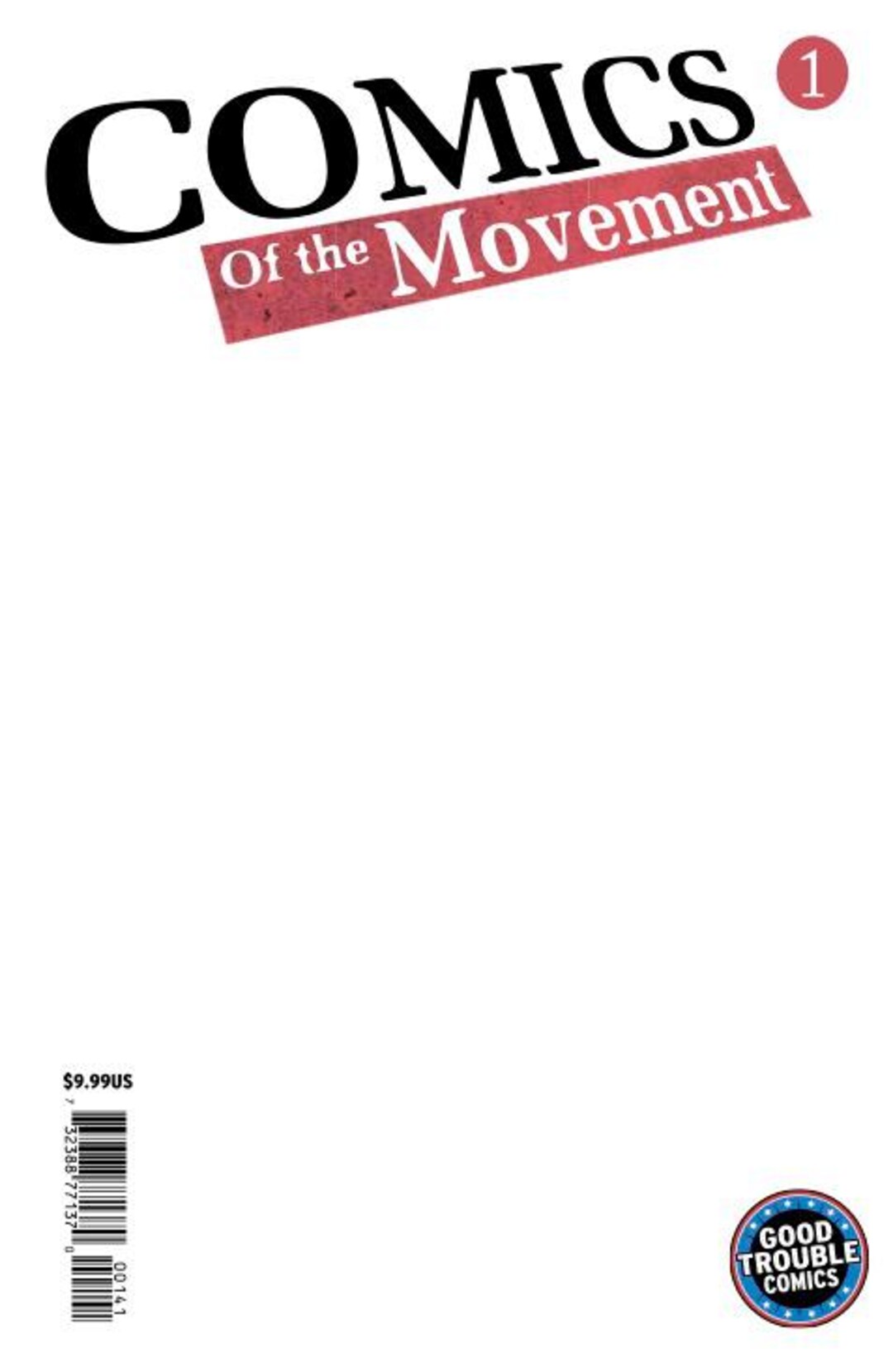 Comics of the Movement #1 - Blank Sketch Cover - Etsy
