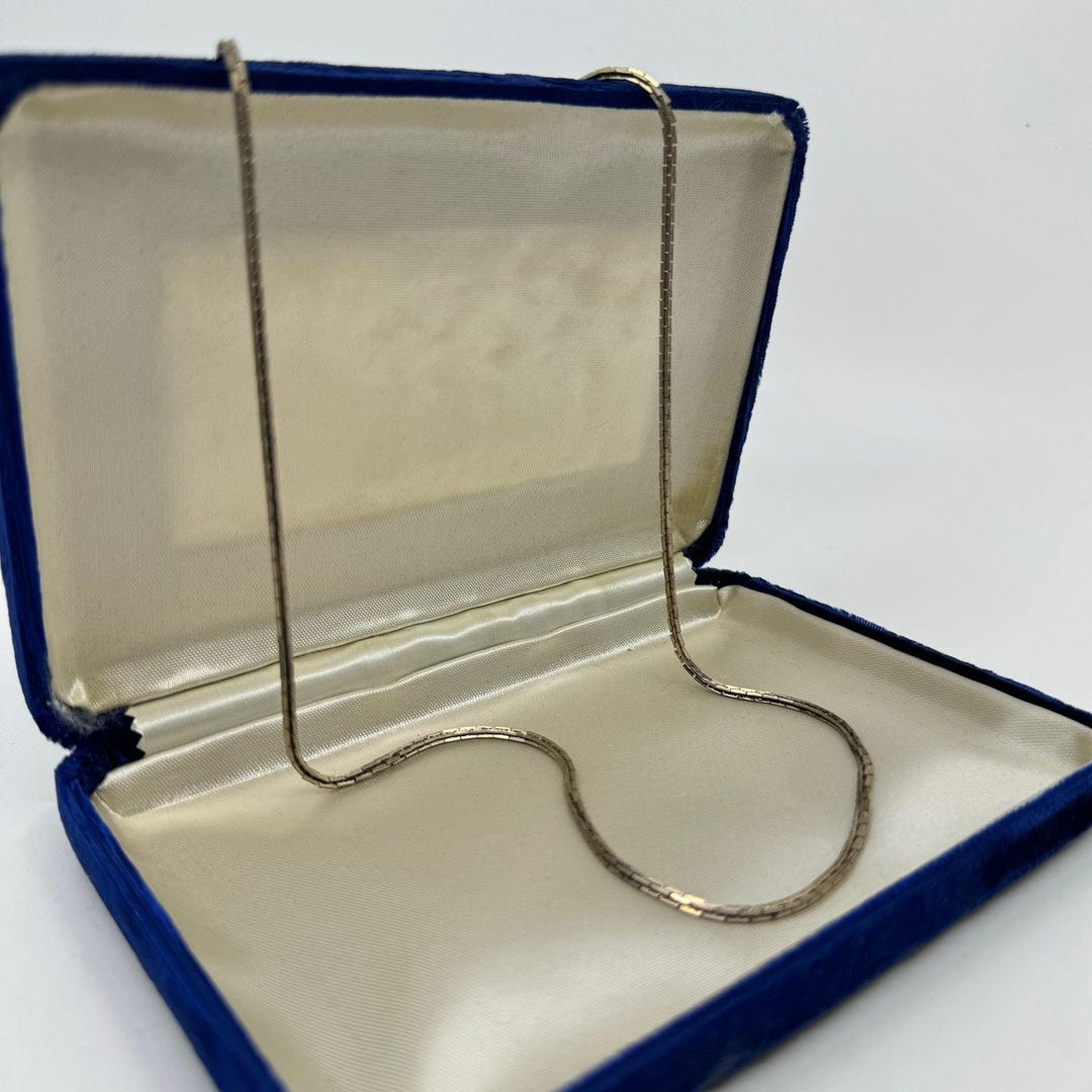 Vintage 1/20 12K Gold Filled Double Box Chain Necklace 24 - Etsy