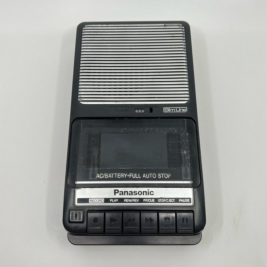 Vintage PANASONIC Slim Line Portable Cassette Recorder/player - Etsy