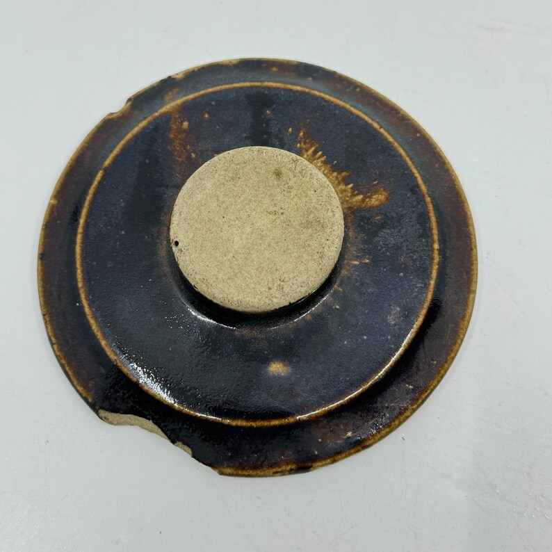 Antique Crown Brown Stoneware Crock W/ Lid & Handle Size 4 - Etsy