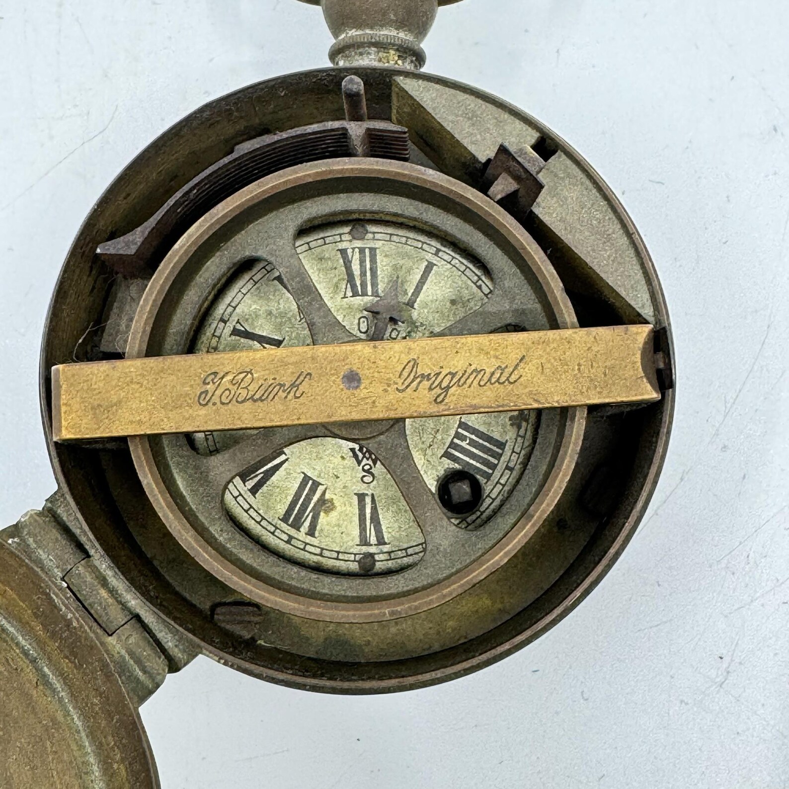 Antique J. BÜRK German WW2 Original Portable Guard Watchman's Clock - Etsy