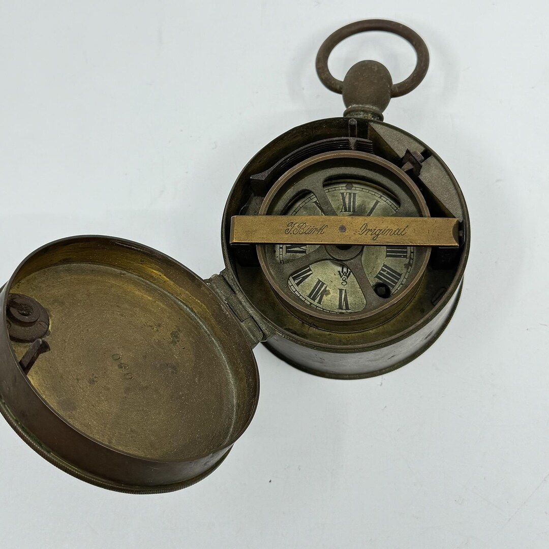 Antique J. BÜRK German WW2 Original Portable Guard Watchman's Clock - Etsy