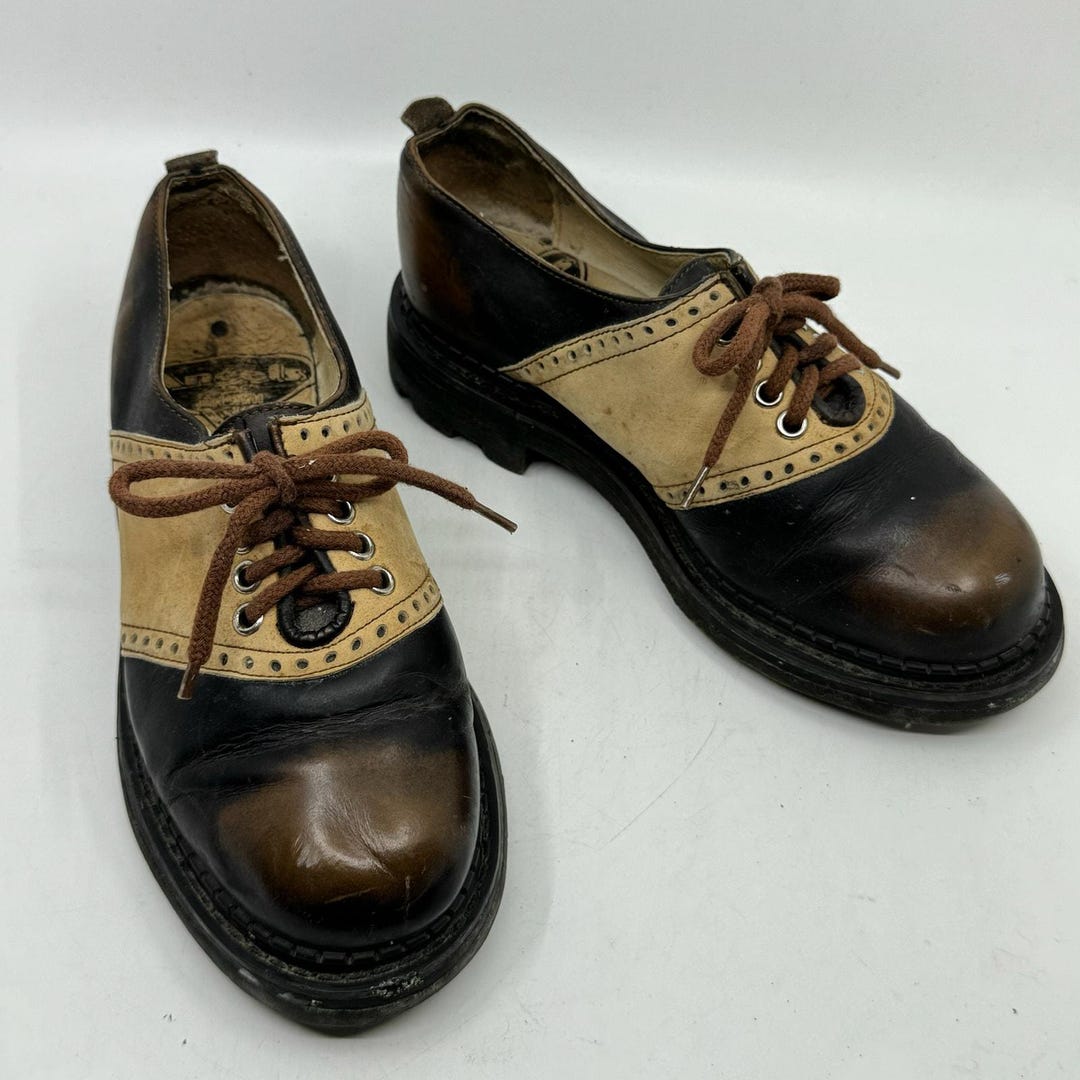 Vintage 90's JOHN FLUEVOG Chunky angels Saddle Shoes - Etsy