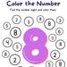 Colorful Preschool Math Number Practice Worksheets - Etsy
