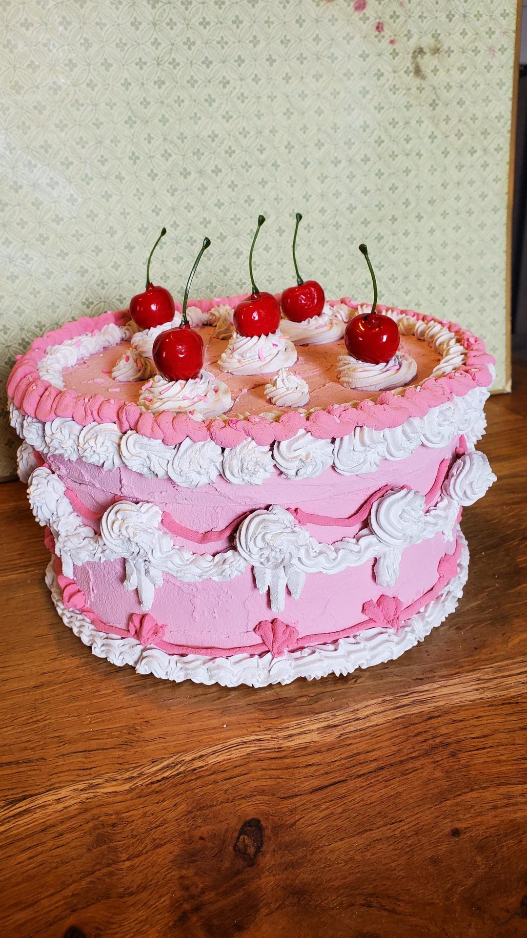 Pink Cream Cake Shaped Box - Etsy