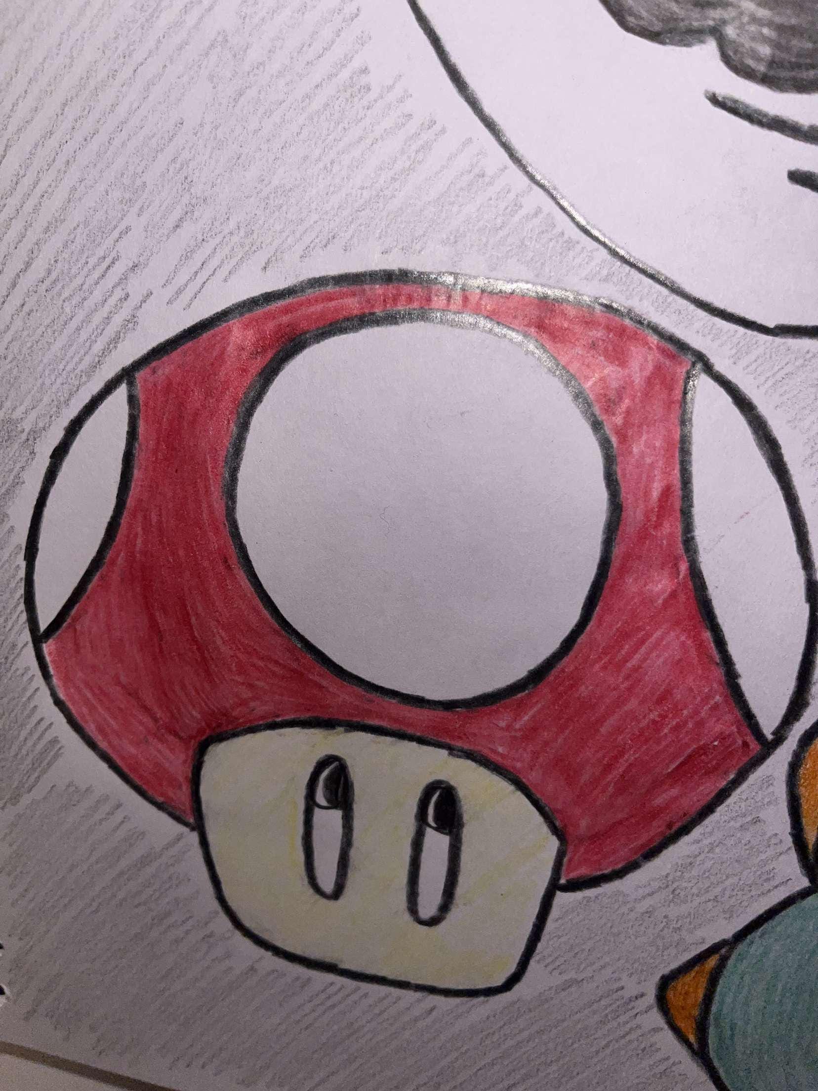 Super Mario Bros Drawings, Mario, Toad and Yoshi A3 - Etsy