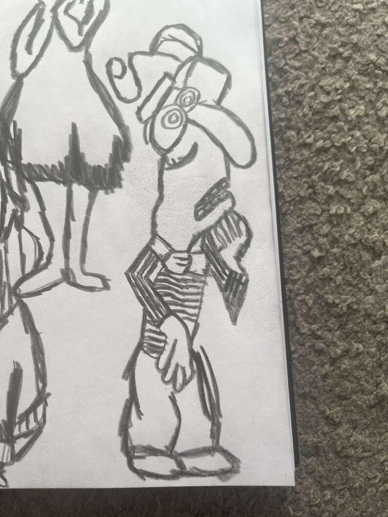 A4 Paper Inside Out 2 Drawing/ Sketch With Joy, Sadness, Anger and Fear ...