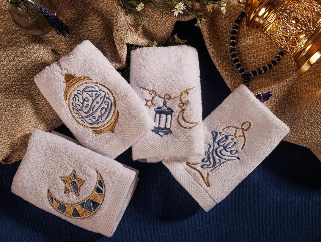 Embroidered Ramadan Karim Guest Hand Towels (set of 4) - Etsy