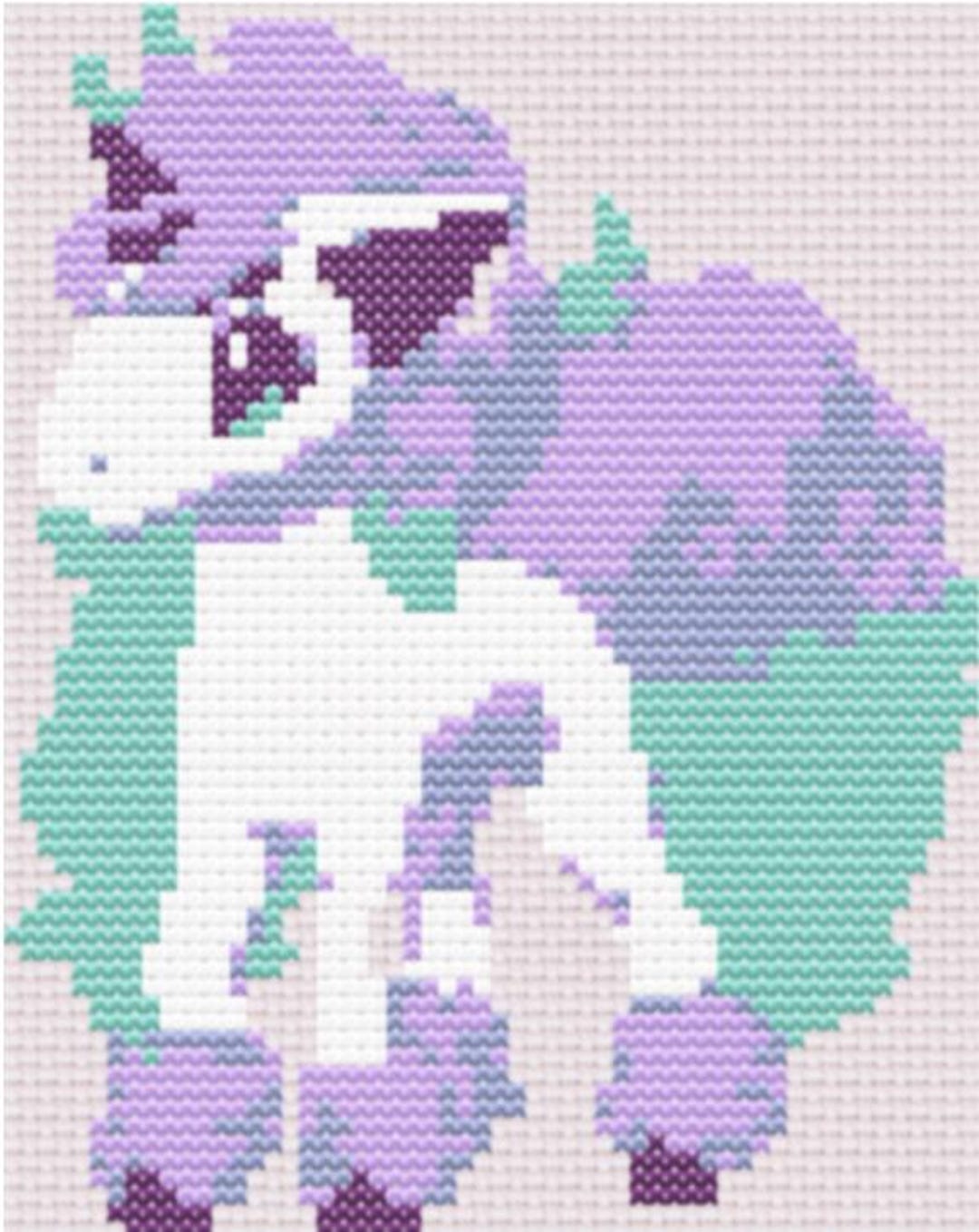 Galarian Ponyta Cross Stitch Pattern - Great for Décor, Clothing ...