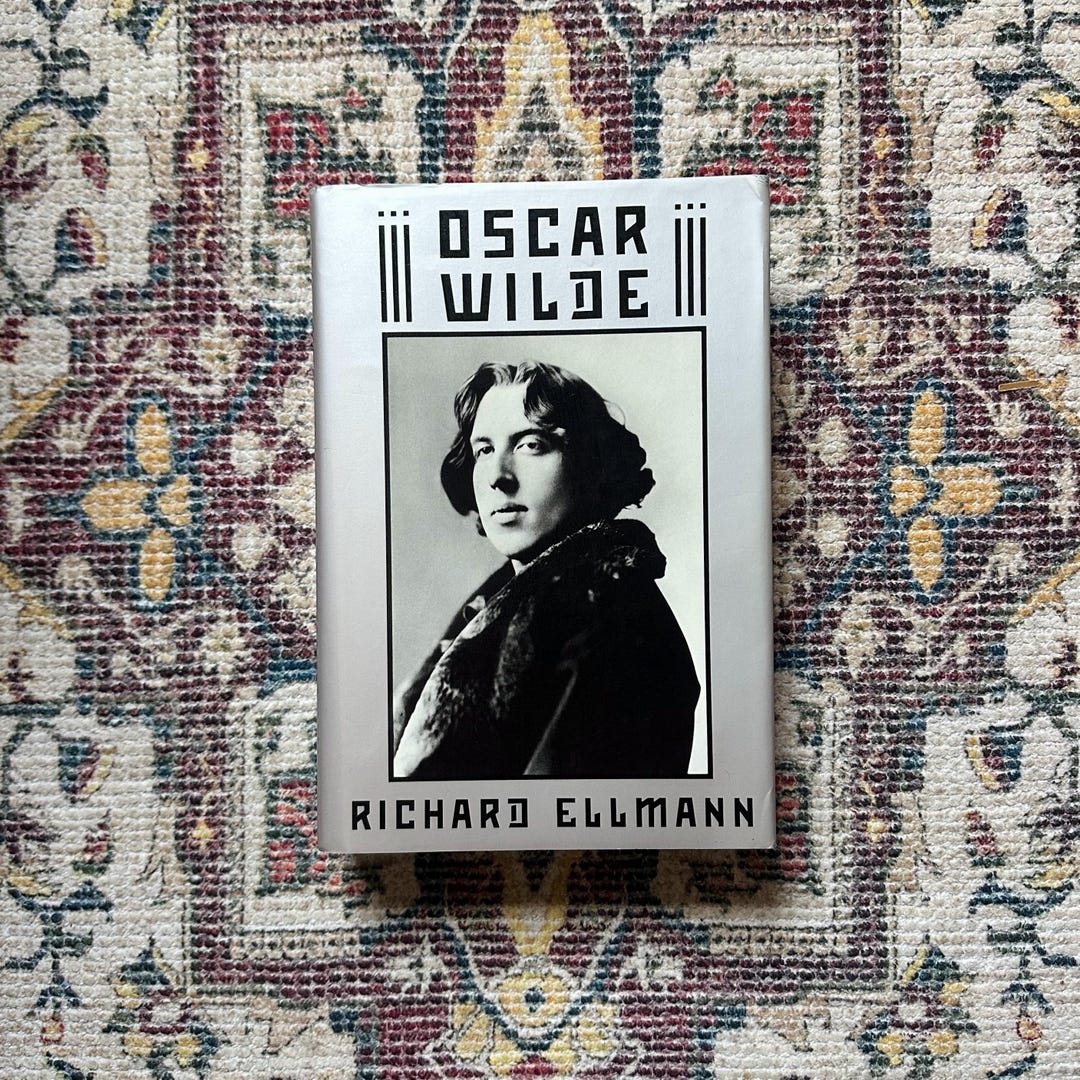 Oscar Wilde Biography - 1987 First American Edition, Richard Ellman ...