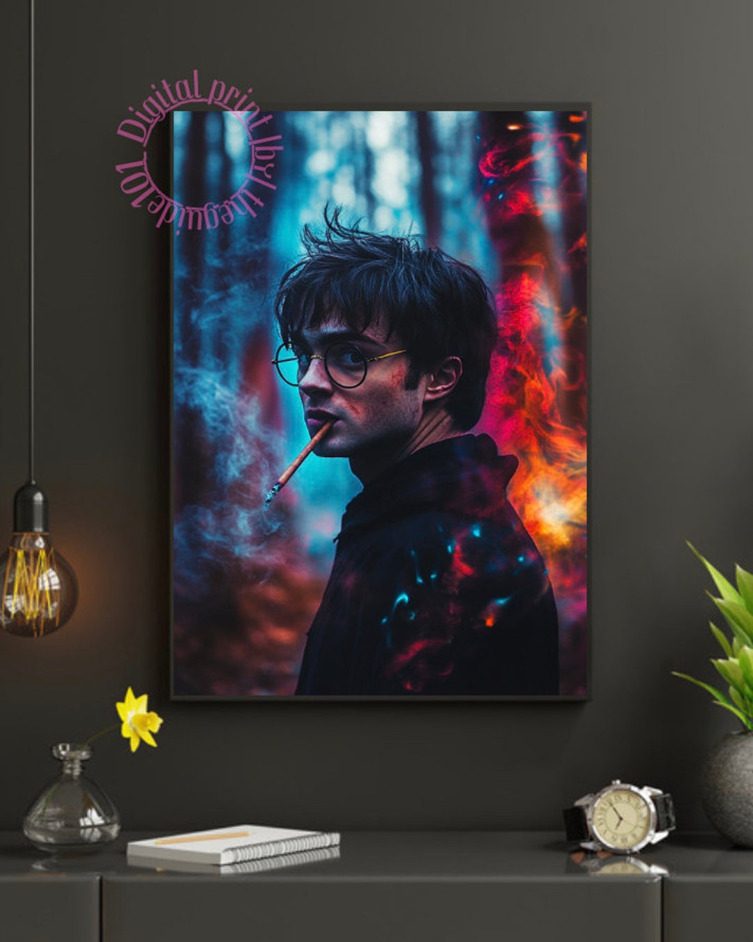 Harry Potter | Marijuana | Cannabis Print | Smokers Art |smoking ...