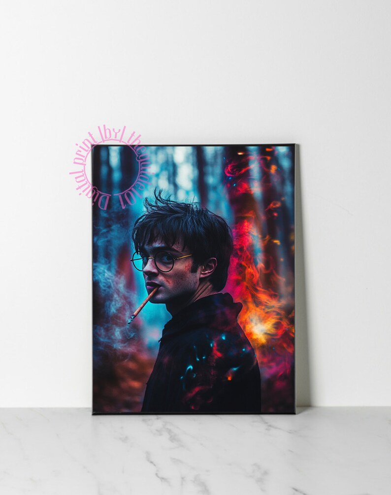 Harry Potter | Marijuana | Cannabis Print | Smokers Art |smoking ...