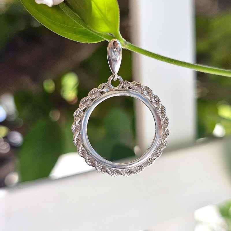 Coin Pendant Holder - Etsy